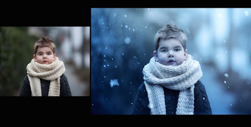 Photoshop Set Winter - 4 Seasons • Taydoo